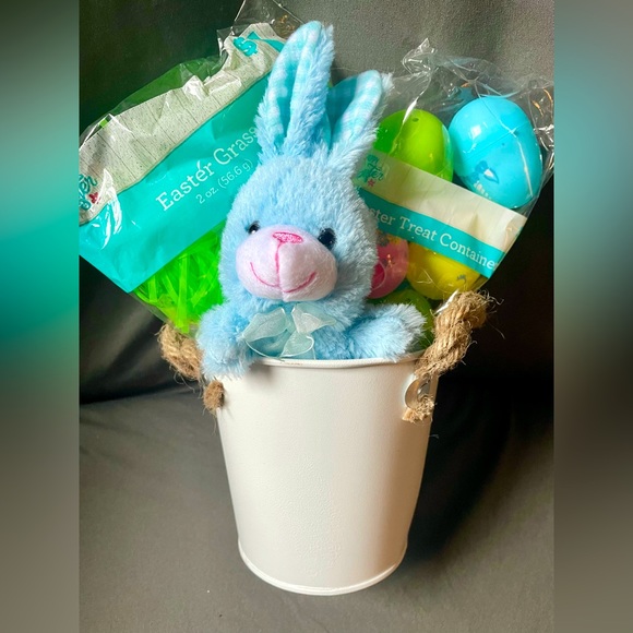 unbranded | Other | Nwt 1pc Easter Basket Set For Kids Grass Eggs Bunny ...